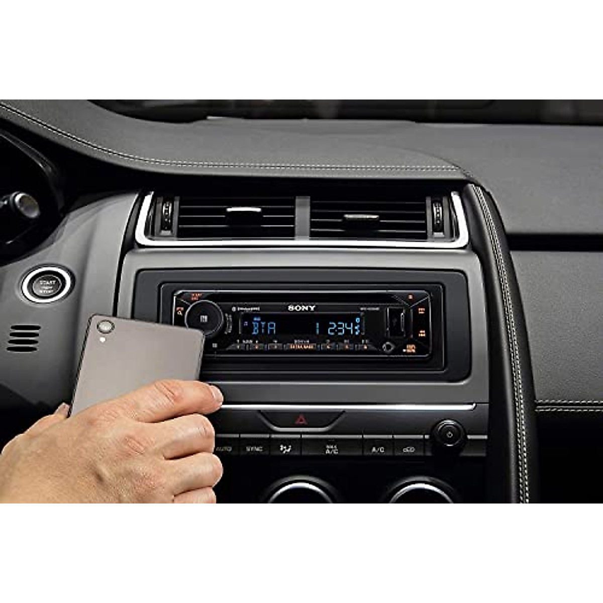 Sony MEX-N5300BT 1-DIN CD Car Stereo & SiriusXM Tuner Bundle. Radio with Bluetooth, AM/FM, Plays FLAC Files, 3 Pre-Amp Outputs, Two Zone Color Illumination. Voice Control for Android, Siri Eyes Free