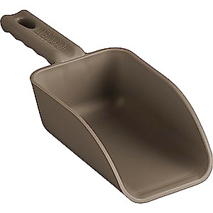 Vikan Remco 630066 Color-Coded Plastic Hand Scoop - BPA-Free Food-Safe Kitchen Utensils, Restaurant and Food Service Supplies, 16 oz, Brown