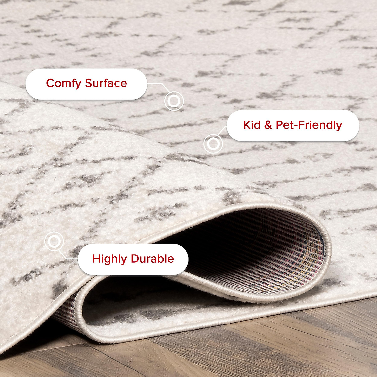 nuLOOM 2x12 Moroccan Blythe Area Rug, Grey, Faded Bohemian Design, Stain Resistant, For Bedroom, Dining Room, Living Room, Hallway, Office, Kitchen, Entryway