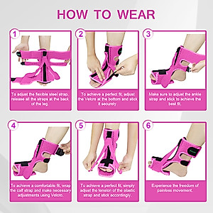 Plantarelief Plantar Fasciitis Night Splint: Plantar Fasciitis Relief Heel Pain for Women Men - Plantar Fasciitis Brace Arch Support - Dorsal Night Splints Relief Achilles Tendonitis Foot Drop