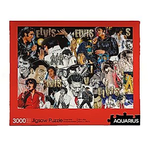 Aquarius Elvis Puzzle (3000 Piece Jigsaw Puzzle) - Officially Licensed Elvis Presley Merchandise & Collectibles - Glare Free - Precision Fit - 32 x 45 Inches