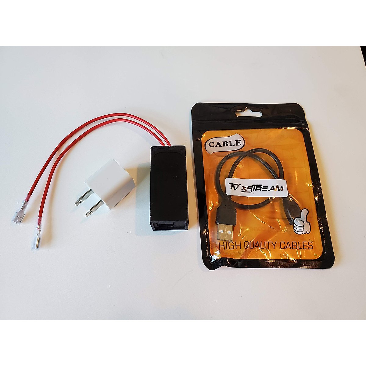 Fireplace Remote Control WiFi Smart Switch ON/Off to Voice Activated Fireplace - 2 Wire Quick Connect for Easy installation for Millivolt Gas Valve, Electronic Spark Ignitions. 2.4Ghz pairing ONLY