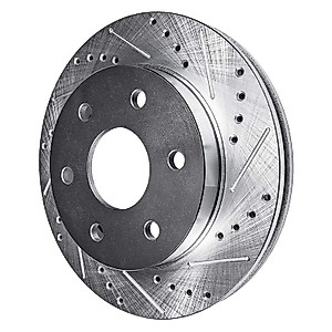 Detroit Axle - Front Brake Rotors for 10-20 Ford F-150 Expedition Lincoln Navigator Drilled & Slotted Brakes Rotors 2010 2011 2012 2013 2014 2015 2016 2017 2018 2019 2020 Replacement 6 Lug