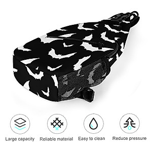 Halloween Pattern with Flying Bats Sling Backpack Chest Bag Crossbody Shoulder Bag Gym Cycling Travel Hiking Daypack For Men Women