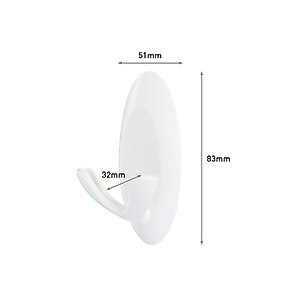 Command Medium Double Hooks, Holds up to 3 lb, Total 4 Wall Hooks with 8 Command Strips (4-Pack of 1 Hook), Organize Damage-Free, No Tools Wall Hooks for Hanging Decorations in Living Spaces