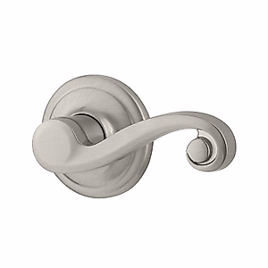 Kwikset Lido Right-Handed Half-Dummy Lever with Microban Antimicrobial Protection in Satin Nickel (97880-681)