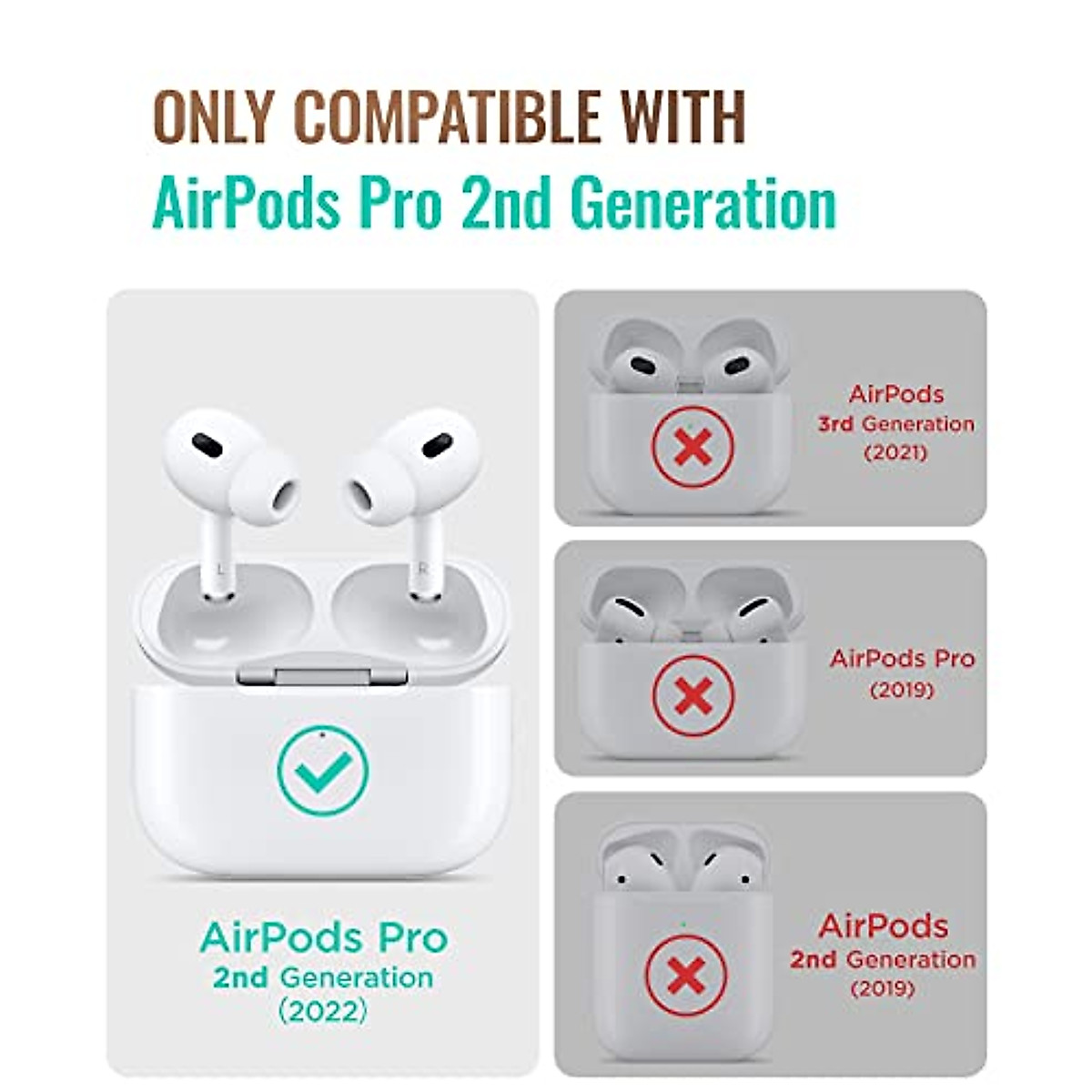 MOBOSI for AirPods Pro 2 Case 2022, Full-Body Shockproof AirPods Pro 2nd Generation Case with Keychain, Vanguard Armor Military Grade Hard Shell AirPod Pro 2 Case Cover for Men Women, Black