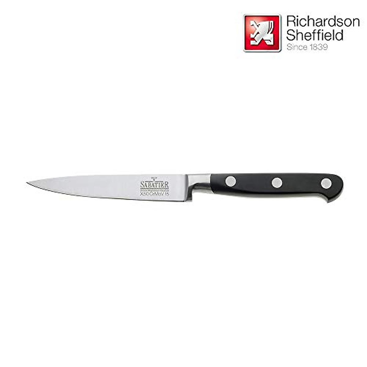 RICHARDSON SHEFFIELD V Sabatier 9pc, 9 Piece Knife Block, Black