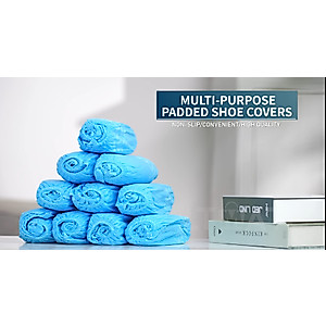 Disposable Boot & Shoe Covers 100 Pairs (200 Pack) Non Slip Durable Large Size Fits Virtually Most Shoes