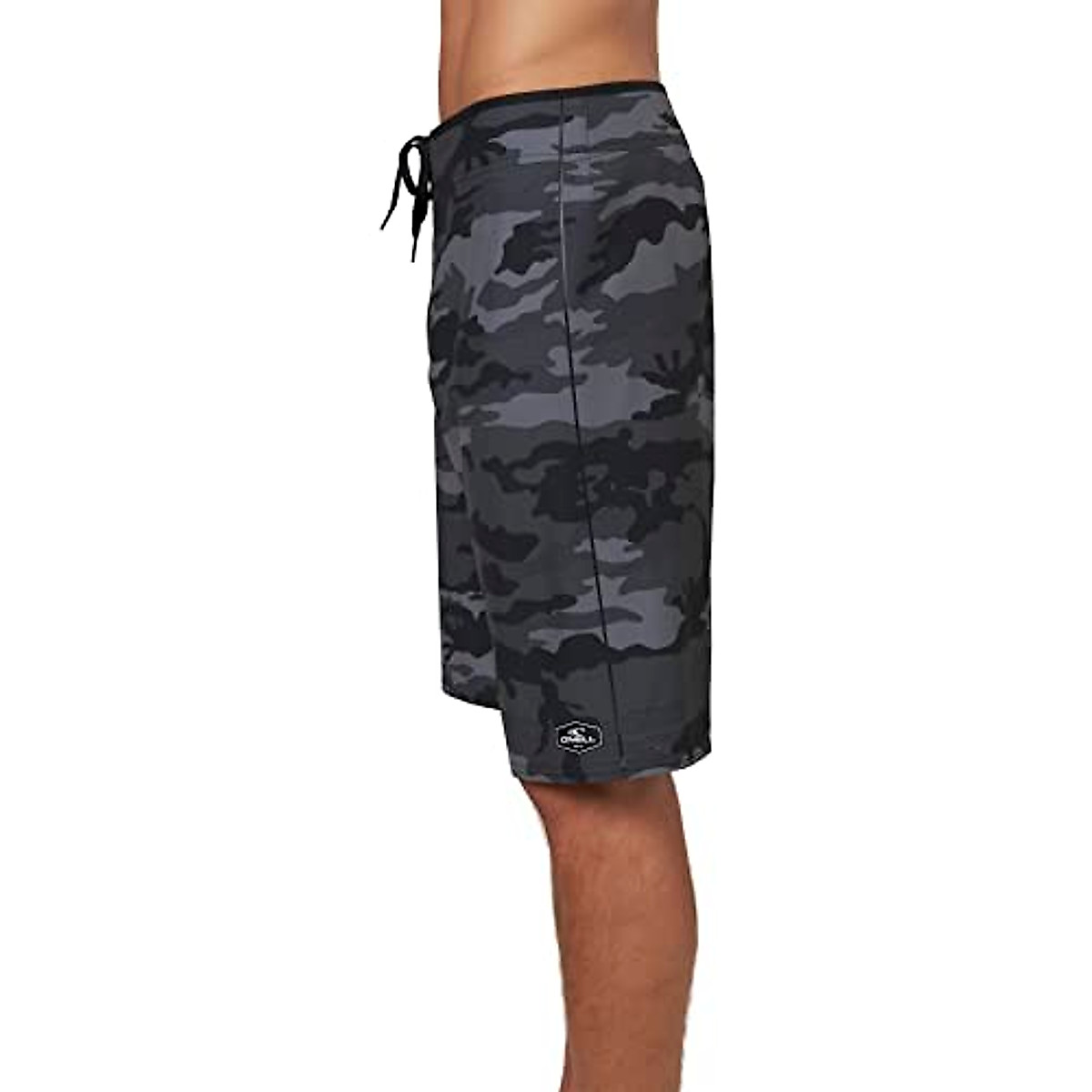 O'NEILL Men's GI Jack 21 Inch Boardshorts - Quick Dry Swim Trunks for Men with Stretch Fabric and Pockets,Black Camo-42