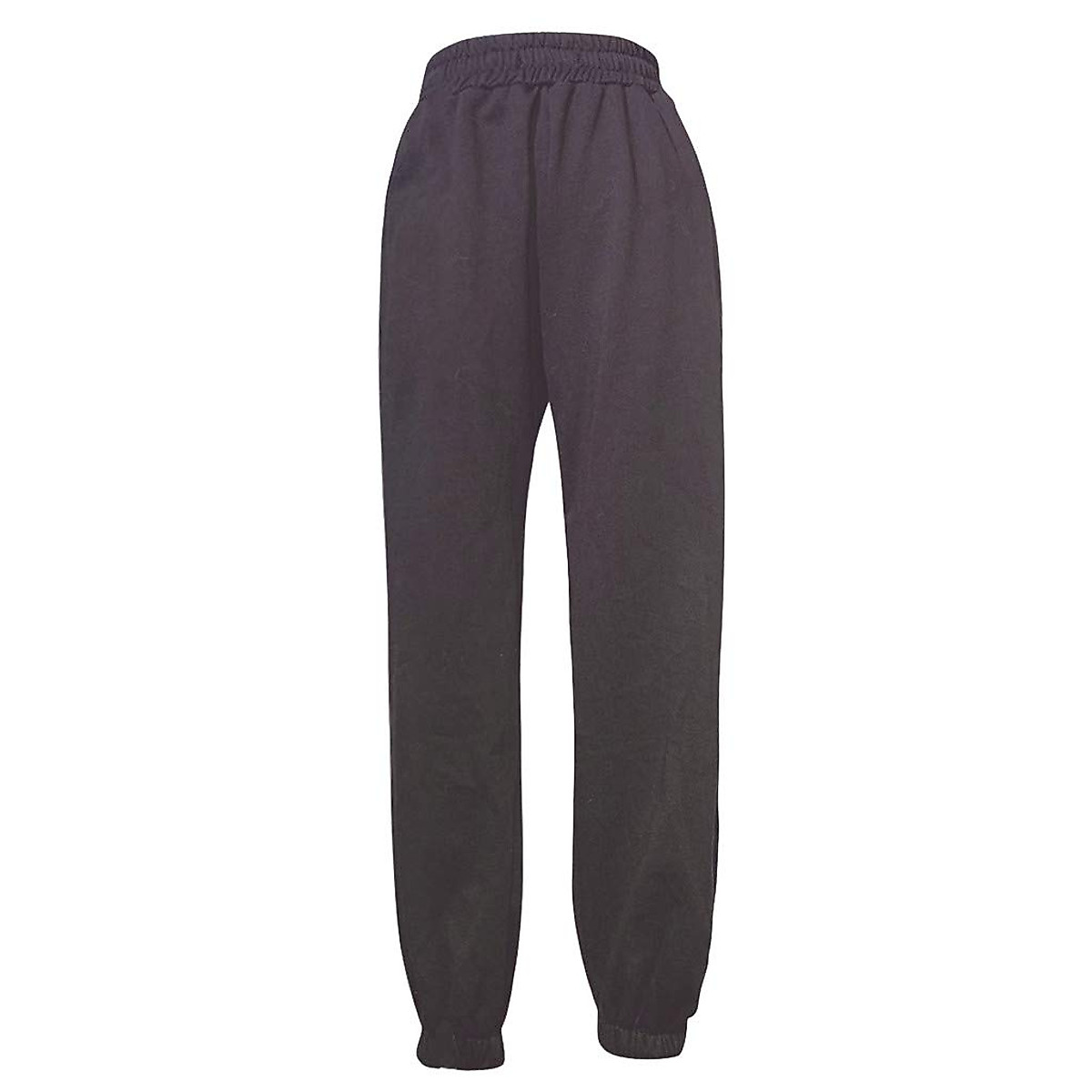 Smileyth Women's Sports Sweatpants Casual Solid Cotton Lightweight Comfortable Trousers Elastic Waist Athletic Workout Jogger Pants