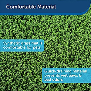 PetSafe Replacement Grass for Large Pet Loo Portable Indoor Dog Potty Training System - Artificial Grass for Dogs, Speedy Drainage, Easy to Clean - Great Alternative to Puppy Pads or Dog Pee Pads,Green