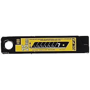 OLFA 25mm Super Heavy Duty Ultra Sharp Black Snap Off Blade (HBB-20B)