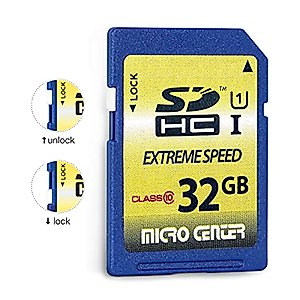 32GB Class 10 SDHC Flash Memory Card 10 Pack Standard Full Size SD Card USH-I U1 Trail Camera Memory Card by Micro Center (10 Pack)