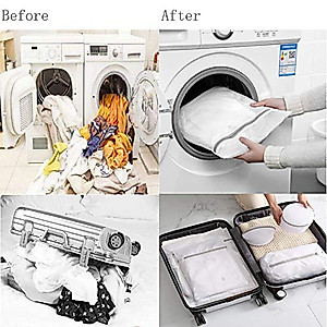 Habychoi Mesh Laundry Bag - 9pcs Premium Zippered Fine Mesh Clothing Washing Bag, Delicates Travel Storage Organize Bag, Clothing Protective Bags for Laundry Lingerie, Sweater, Dress, Blouse, Pants