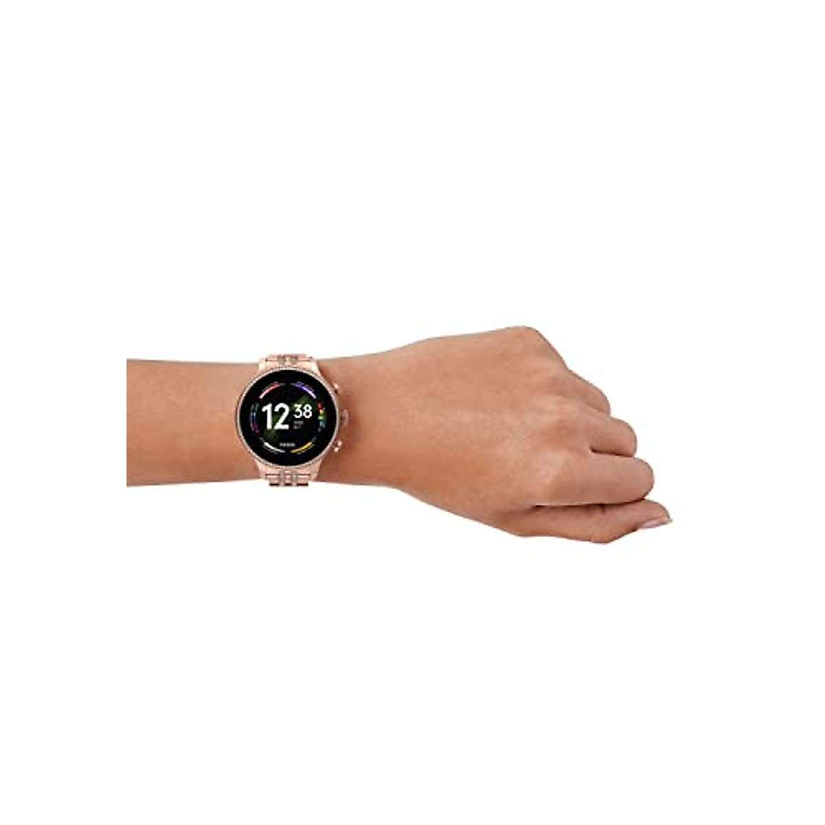Fossil Women's GEN 6 Touchscreen Smartwatch with Speaker, Heart Rate, NFC, and Smartphone Notifications, Rose Gold, Bracelet