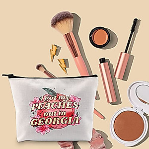 TOBGBE Peaches Lyrics Gift Music Lover Gift Peaches Song Gift Singer Fans Gift Song Lyrics Makeup Bag (my peaches)