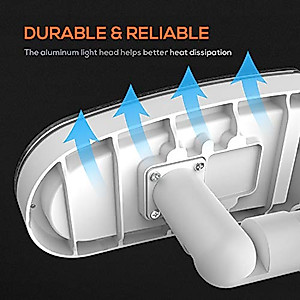 JJC 4600LM 40W LED Security Lights Motion Sensor Outdoor Lights Fixture, LED Flood Light Outdoor, Waterproof IP65 5700K Super Bright Motion Detector Lights for Garage Backyard Porch(Not Solar Powered)