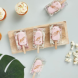 Cakesicle Treat Boxes, Clear Dessert Gift Box for Cake Pop Favors (3.7 x 2.2 In, 50 Pack)