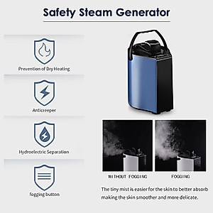 Portable Steam Sauna, Foldable Lightweight Steam Saunas for Home Spa, 3L & 800W Steam Generator with Protection, Bag & Chair Included, Steam Sauna with Remote Control for Recovery Wellness Relaxation