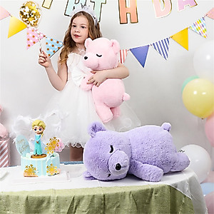 Tezituor 20 inch Teddy Bear Stuffed Animals, Large Stuffed Koala Bear Plush Toy Soft Purple Teddy Bear Plush Hugging Pillow Gift for Kids