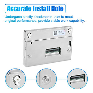 X AUTOHAUX LCD Display Color Screen LQ042T5DZ11 4.2" for 150MPH Speedometer Instrument for Ford Escape 2014-2016 for Ford Focus 2013-2016 50 Pins CMOS Clear Resolution LCD Module Anti Scratch