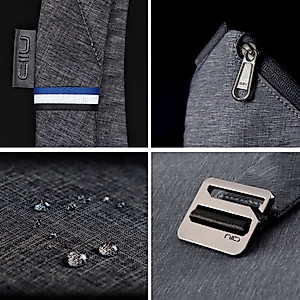 NIID FINO Sling Shoulder Crossbody Bag Classic Chest Bag Slim Backpack Multipurpose Daypack Cycling Walking Hiking Trip Fits Up to 7.9 inch iPad Mini (Gray Right Hand), 7.9".