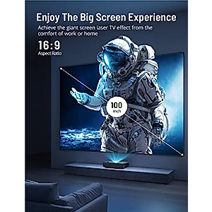 Projector Screen, Paris Rhône 100” 4K Ultra HD 16:9 Ambient Light Rejecting Fixed Frame ALR Projector Screen, Ceiling Light Rejecting Projection Screen for Ultra-Short Throw Projectors