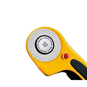 OLFA 60mm Rotary Cutter Replacement Blade, 1 Blade (RB60H-1) - Tungsten Steel Endurance® Circular Rotary Fabric Cutter Blade for Quilting, Sewing, and Crafts, Fits Most 60mm Rotary Cutters