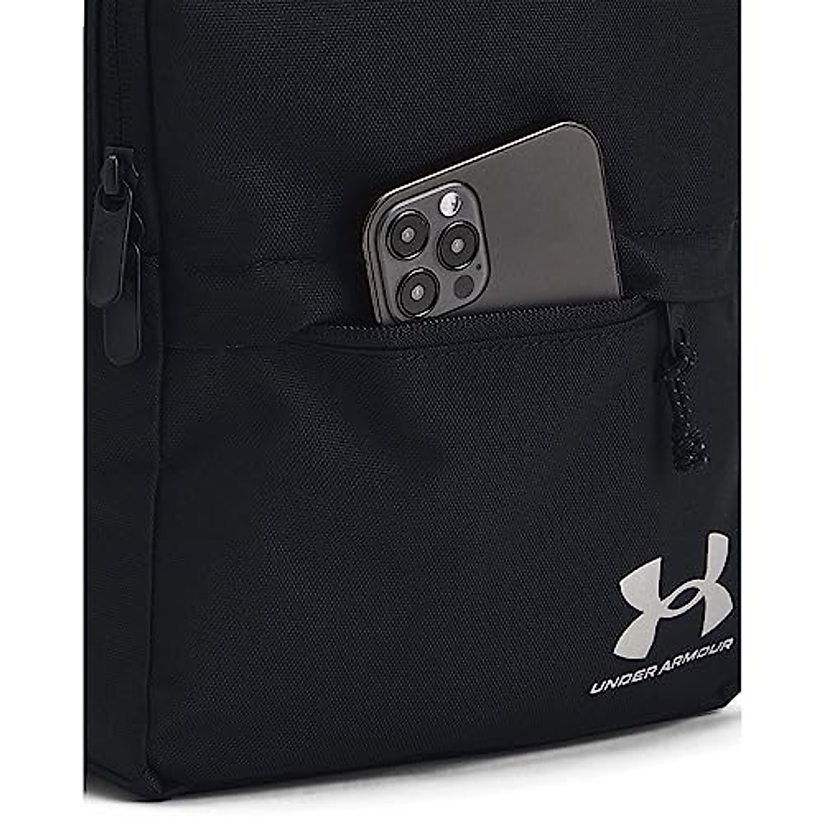 Under Armour unisex-adult Loudon Mini Backpack, (001) Black/Black/Reflective, One Size