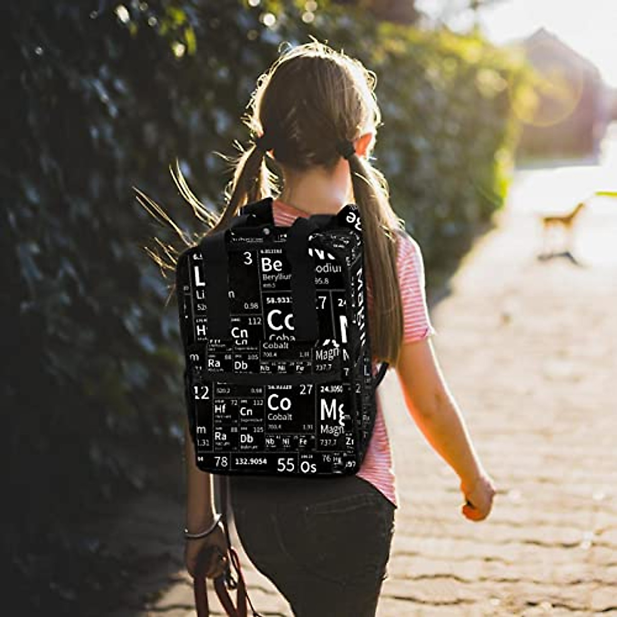 VBFOFBV Backpack for Women Daypack Laptop Backpack Travel Casual Bag, Blackboard Periodic Table of Chemical Elements