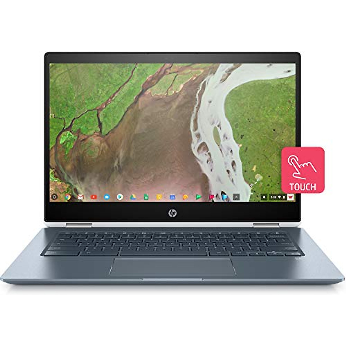 HP Chromebook x360 14-14" FHD Touch - Core i3-8130u - 8GB - 64GB eMMC - White and Blue