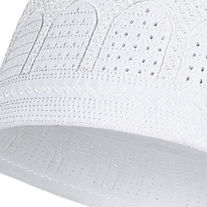 Shanrya Muslim Prayer Hat, Muslim Hat Saudi Arabia Headwear for Daily Wear for Prayer for Men for Women