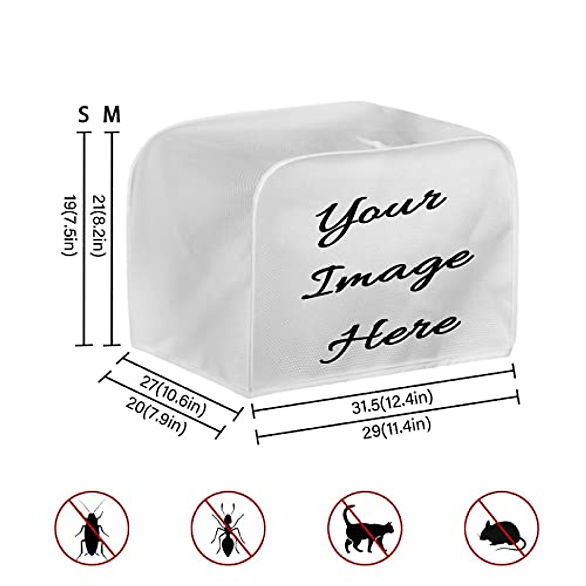 ZFRXIGN Chicken 4 Slice Toaster Cover for Home Kitchen Decor Accessories Rooster Toaster Oven Cover Washable Small Appliance Covers with Top Handle Red