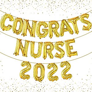 Congrats Nurse Balloons 2022 - Nurse Graduation Decorations | Congrats Nurse Party Decorations | Nurse Graduation Balloons for Nurse Graduation Party Decorations 2022 | Nurse Decorations for Party