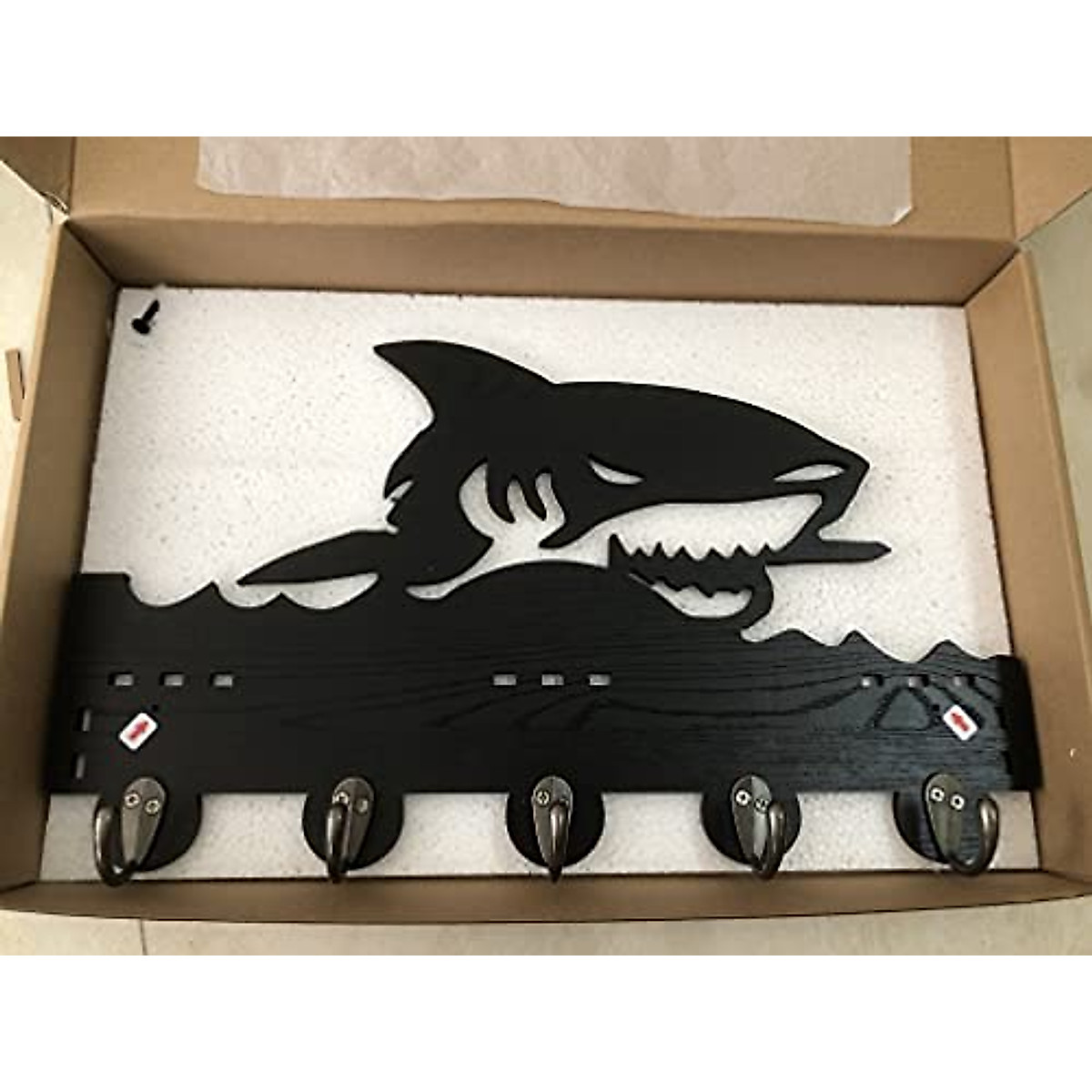 Hook with Shelf Hanger for Clothes Hanger for Coats Hats The Shallows Shark Protective Animals Great Movie Peripheral Product DIY Design Gift for Girlfriend Boyfriend Wild Life