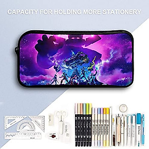 Uqesjik 3Pcs Backpack Lunch Box Pencil Case Lightweight Bookbag Game Casual Shoulder Bags 17 Inch Laptop Backpacks Daypack