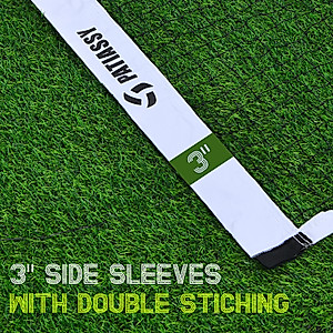 Patiassy Portable Badminton Net Set with 4 Badminton Rackets, Badminton Shuttlecocks and Carrying Bag for Backyard(White)