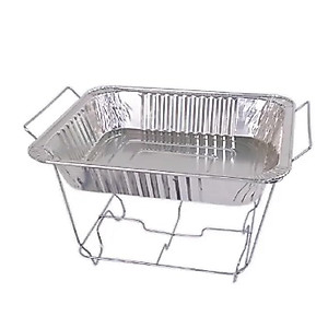 HOMEBAY HB10002 Pack of 6 Half Size 12“x10"x9" Strong Metal Chafing Rack, For Party Cooking, Warming, Heating, Storing, Prepping Food