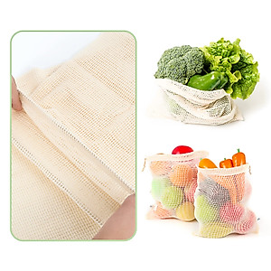 3 Pack Reusable Produce Bags mesh produce bags reusable washable mesh bags for vegetables zero waste eco friendly products food fruit bags Vegetable Storage Grocery Shopping bag produce bags grocery