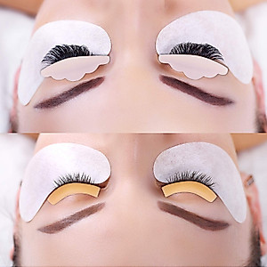 44pcs Eyelash Perming Curler Shield Pads Kit, 12 Pair 6 Sizes Lash Lift Pads Silicone 12 Pack Eye Gel Pad Patches with 2 Pieces Y Shape Brushes and 3 Pair Lash Lift Rods Pads for Eyelash Lifting