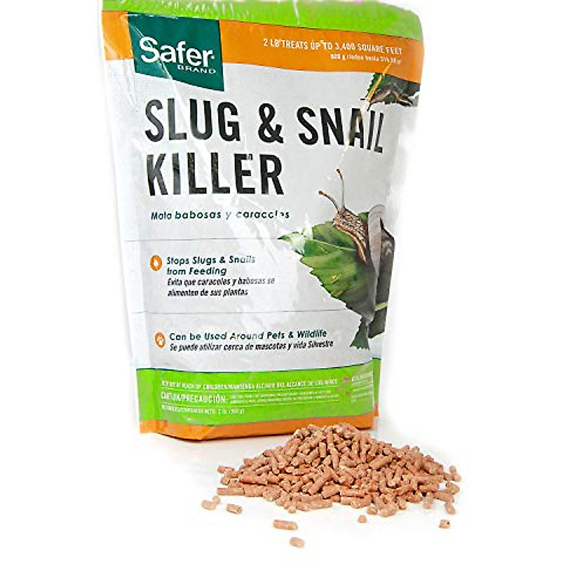 Safer Brand SB125 Slug & Snail Killer - 2 lb,Green