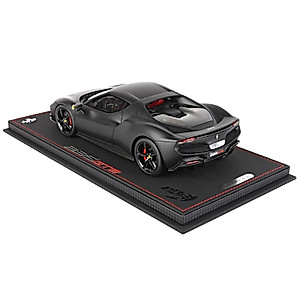 BBR 296 GTB Matt Black with Display CASE Limited Edition to 20 Pieces Worldwide 1/18 Model Car P18210 MB1