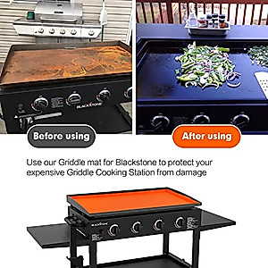 36" Silicone Griddle mat Cover for Blackstone Griddle, Food Grade Silicone Griddle mat Cover - Protect Your Griddle from Rodents, Insects, Leaves and Rust-All Season BBQ Grill Protective Cover