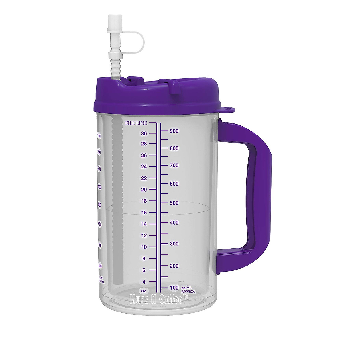 32 oz Whirley Insulated Travel Mugs Teal & Purple