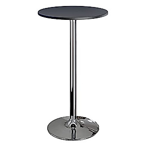 Winsome Spectrum-Pub-Table, Black & Chrome