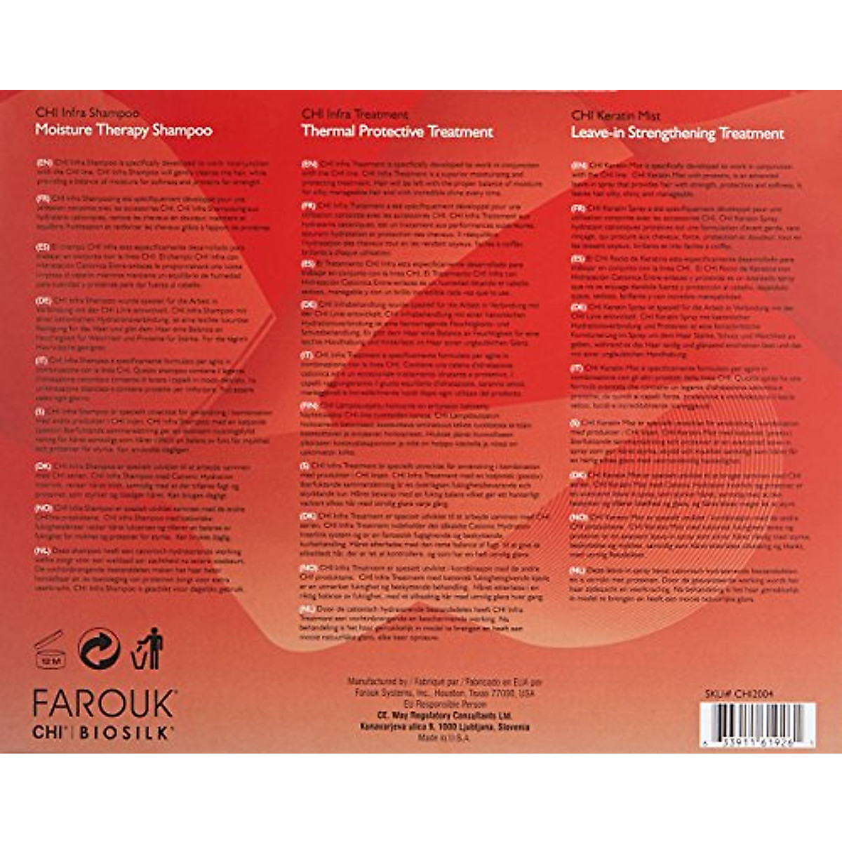 CHI Home Stylist Kit, Set of 3 (12FL.OZ.) +1 (2FL.OZ.)