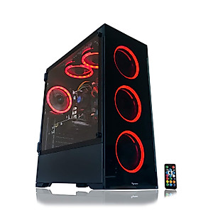 Alarco Gaming PC Desktop Computer Intel 3.70GHz,16GB Ram,512 GB SSD,Windows 11 pro,WiFi Ready,Video Card RX 580 8GB, 6 RGB Fans with Remote