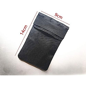 Faraday Bag for Key Fob,Faraday Cage Protector - Car RFID Signal Blocking, Anti-Theft Pouch, Anti-Hacking Case Blocker,Executive Privacy, Travel Security,2 Pack