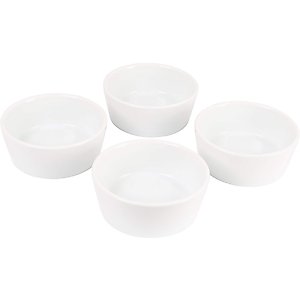 Home Essentials 15239 Fiddle and Fern Round Mini Taster Bowls, Set of 4, 4-inch Diameter